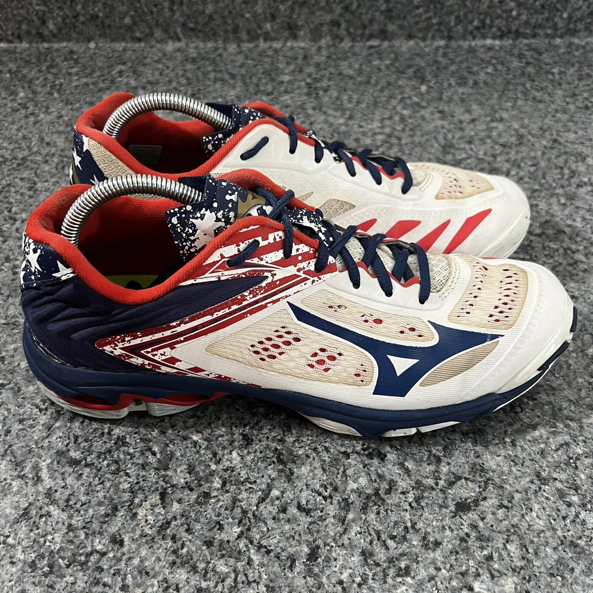 Red Mizuno Volleyball Shoes