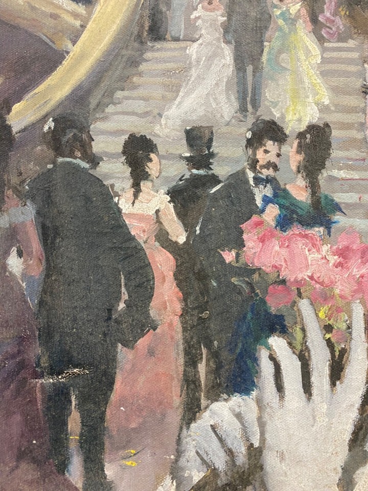 🔥 Fine Vintage Old French Impressionist Oil Painting, Paris Opera ...