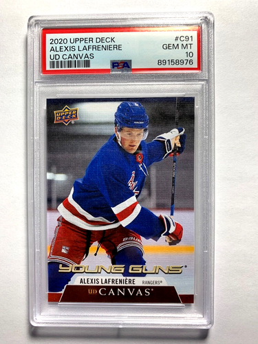 2020-21 Upper Deck Young Guns Alexis Lafreniere Rookie #C91 PSA 10 GEM ...