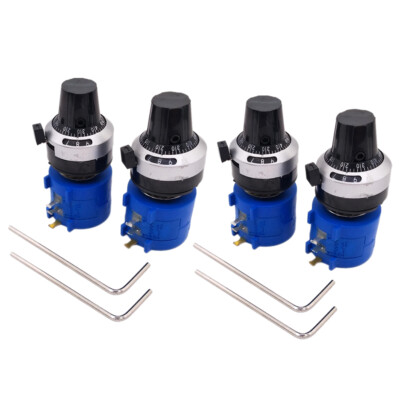 US Stock 4 Sets 5K Ohm 3590S Potentiometer 10 Turn Counting Dial Rotary ...