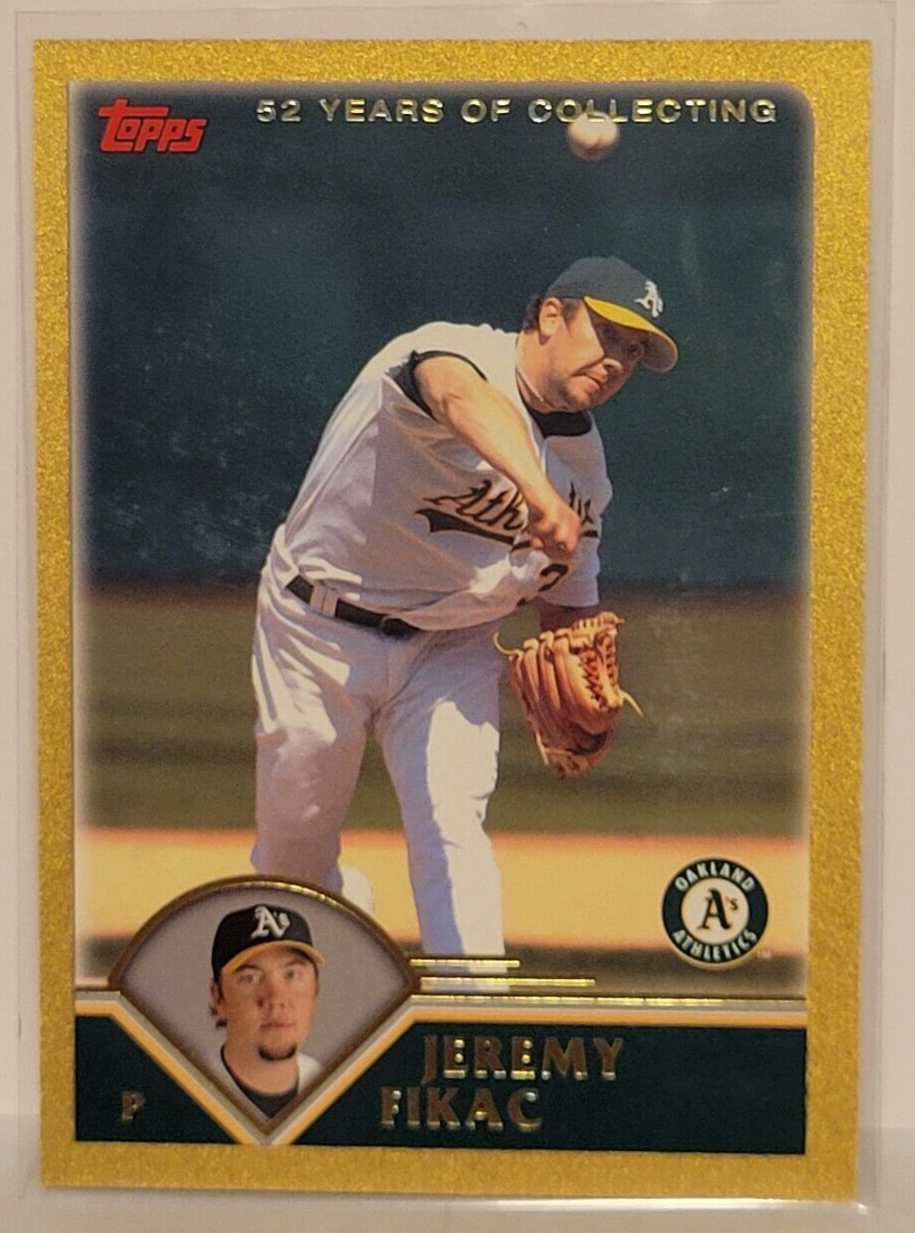 2003 Topps Traded Gold #T70 JEREMY FIKAC - Oakland Athletics - #/2003 ...