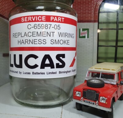 Land Rover Loom Smoke Series 1 2 2a 3 Lucas Parts Comedy Humour Sticker ...