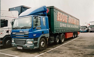 DAF -CF- Colour Photographs x 3 - Eddie Stobart (Blue cab) See note (2 ...