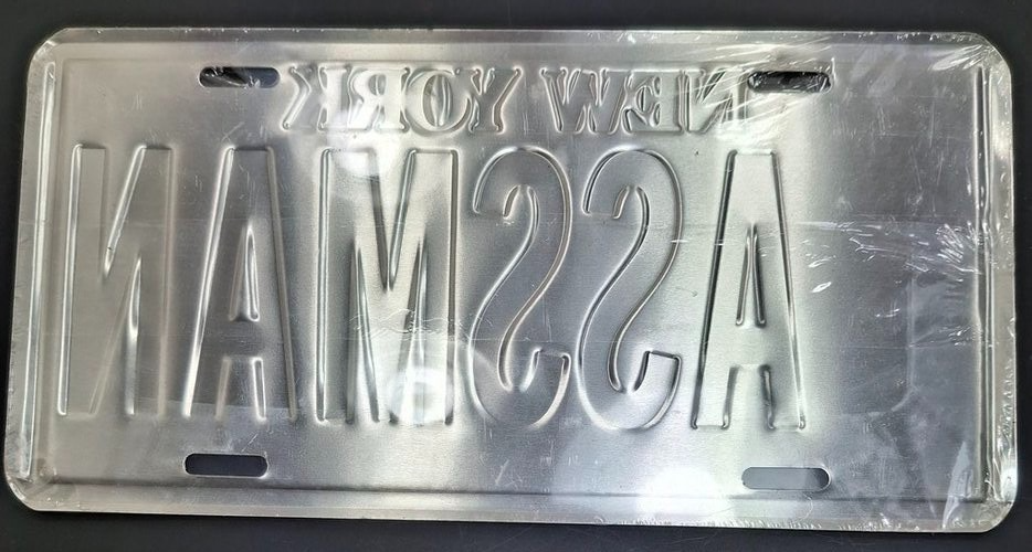 ASSMAN - Cosmo Kramer from Seinfeld - Metal Embossed New York License ...