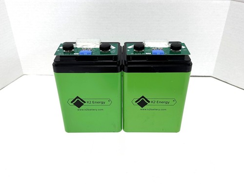 Lot Of 2 K2 Energy K2B24V10EB 25.6V Rechargeable Lithium Iron Phosphate ...