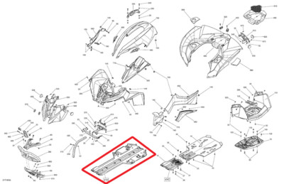 Can-Am Renegade 500 800R 1000 EFI Engine Frame Guard Skid Plate OEM ...