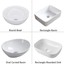 Bathroom Sink Hand Wash Countertop Modern Small Basin Ceramic White ...