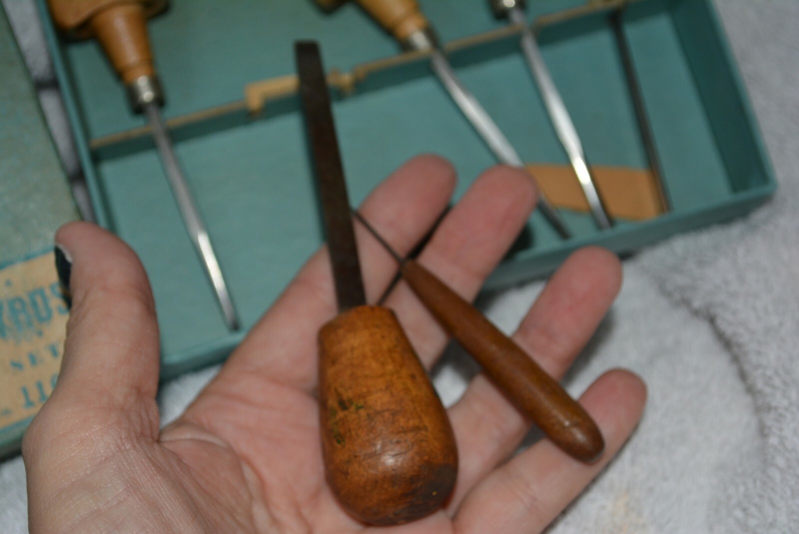 gyros 6 tool Carving Tool Kit Set wood vintage | eBay