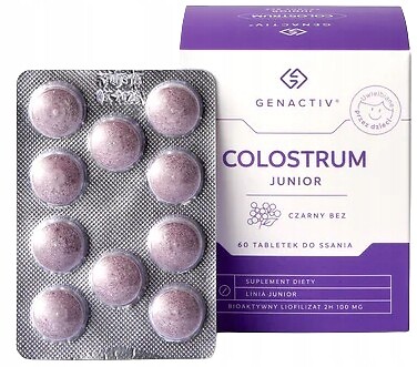 COLOSTRUM JUNIOR 60 Lozenges Elderberry Immunity for Kids Genactiv | eBay
