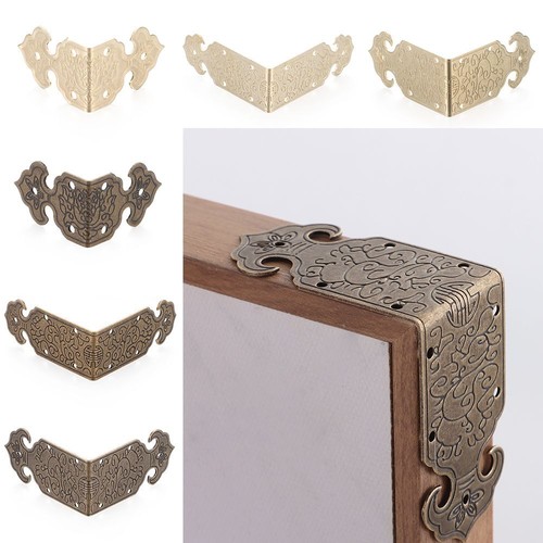 Hardware Metal Antique Bronze Corner Protector Box Decor Corner ...