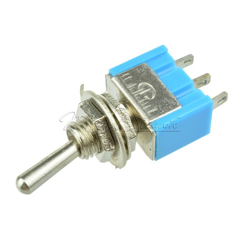 5 x Mini 6A 125VAC SPDT MTS-102 3-Pin 2 Position On-on Toggle Switches ...