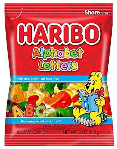 Haribo Confectionery Alphabet Letters Gummi Candy, 5 oz - Case of 12 | eBay