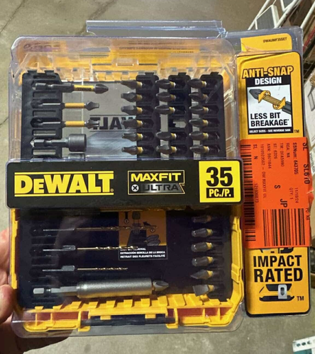DEWALT MAXFIT ULTRA 1/4 in. Hex Steel Screwdriving Bit Set (35-Piece ...