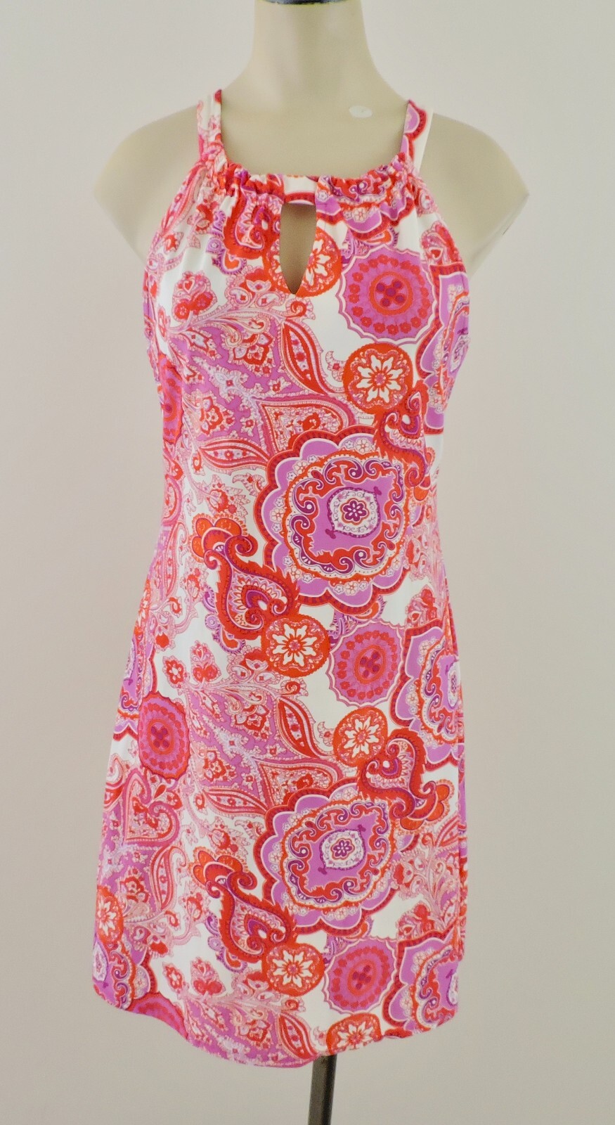 JUDE CONNALLY LISA Sz XS Pink Multi Paisley Keyhole S… - Gem