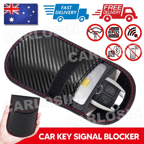 FOB Car Key Signal Blocker Case Faraday Bag Cage Pouch Keyless RFID ...