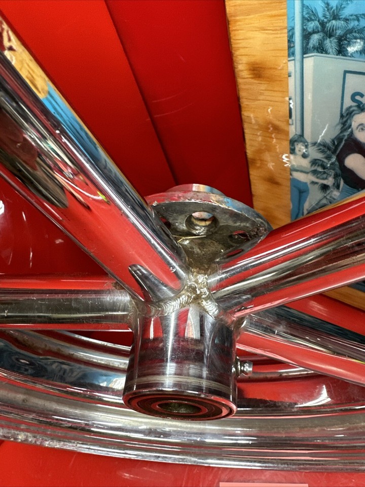Harley Chopper Drum Brake Rear Mag Invader Round Spoke Vintage Wheel ...