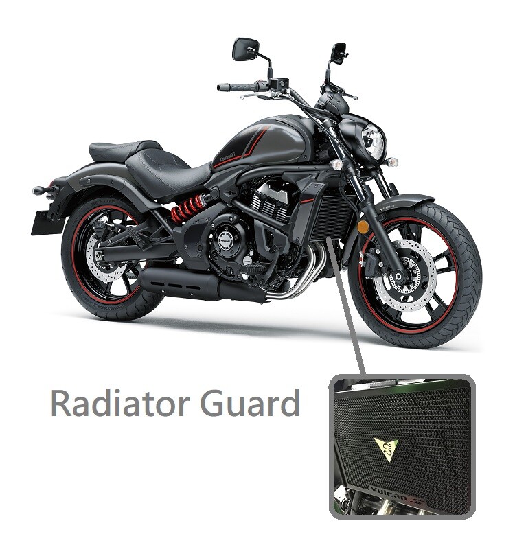 Jealou'S Radiator Guard KAWASAKI VULCAN-S 650 Aluminum Alloy Stainless ...