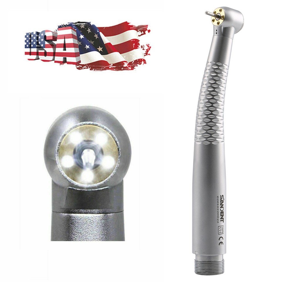 NSK Style Dental LED E-generator High Speed Handpiece 5*Bulb Fiber ...