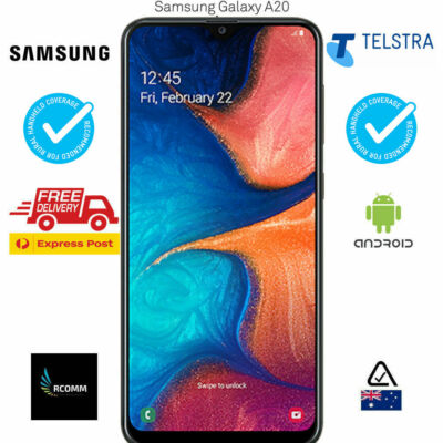 TELSTRA SAMSUNG Galaxy A20 2019 (4GX, BlueTick,32GB/3GB) BLACK [AU ...