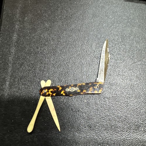 VTG Czecho Slovakia Artificial Tortoiseshell Celluloid Pocket Knife ...