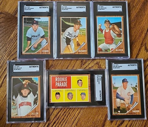 1962 Topps High Number PROOFS Sharp x6 ALL Freshly SGC rookies+ | eBay