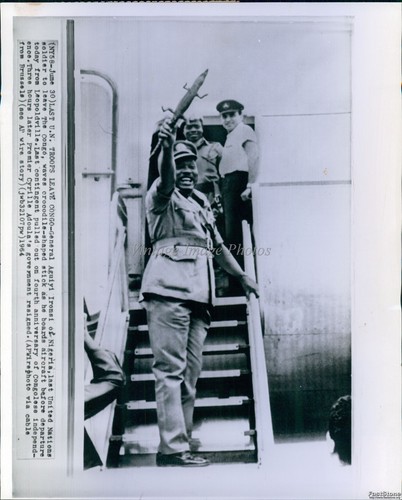1964 Congo Brig Gen Aguiy Ronsi Military Departure Wirephoto 8X10 ...