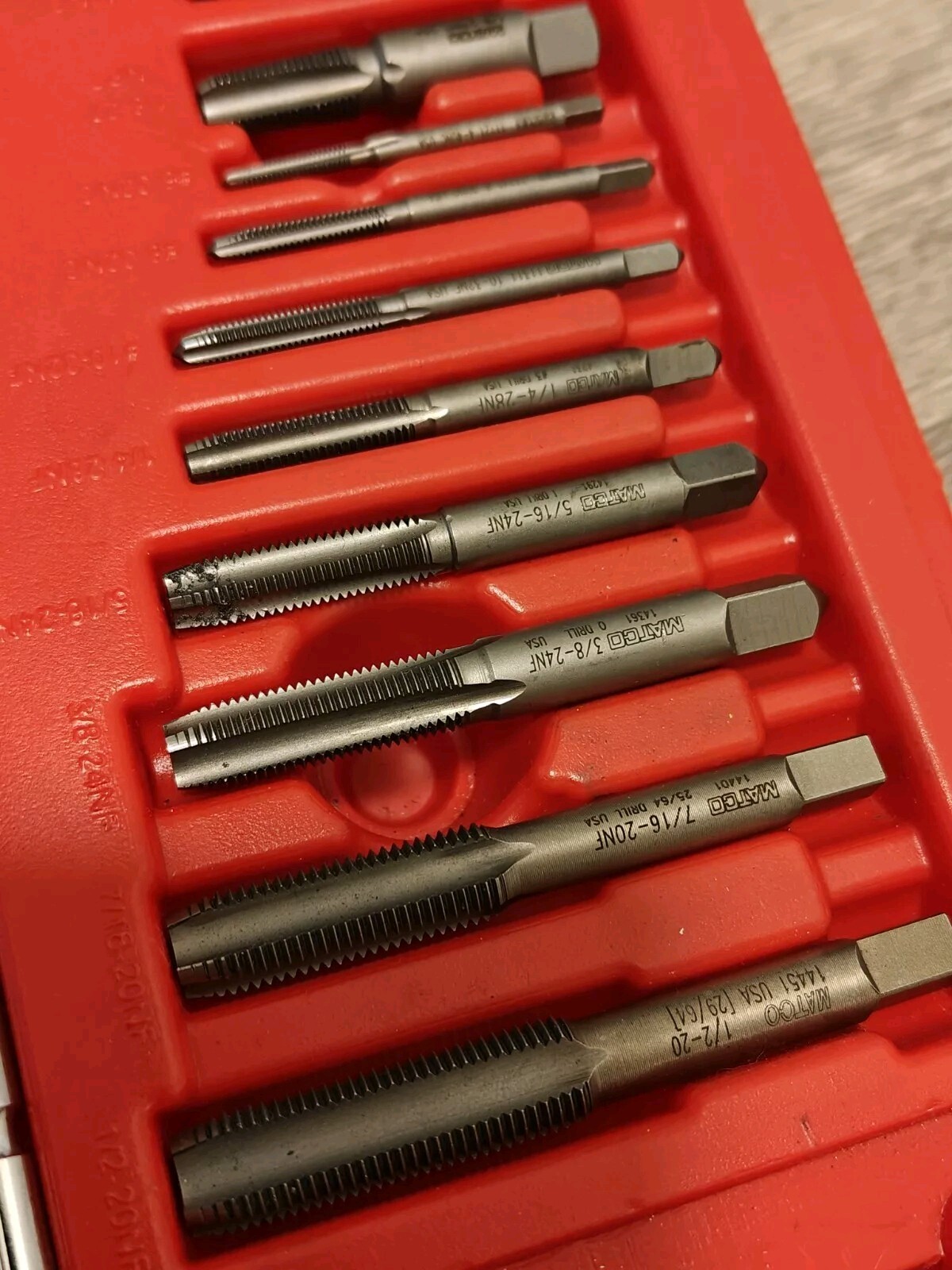 Matco Tools 75pc Tap Die Threading Set Case 675TD for sale online | eBay