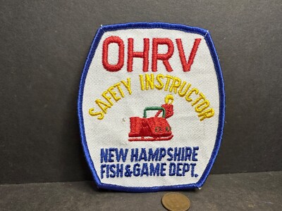 Vintage OHRV Patch, New Hampshire Fish & Game Dept. Snowmobile | eBay
