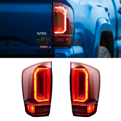 TOYOTA Tacoma Infinity LED Tail Lights Rear Lamp Red 2016-2023 | eBay
