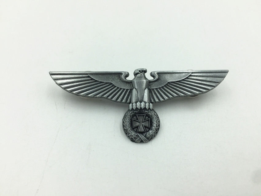 German Eagle Iron Cross Wreath Military Army Brooch Pin | eBay