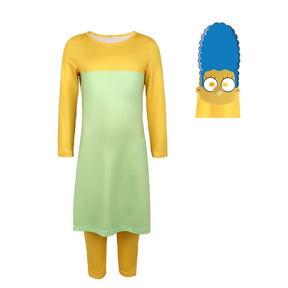 ⭐Halloween The Simpsons Cosplay Costume Adult TV Cartoon Homer Marge ...
