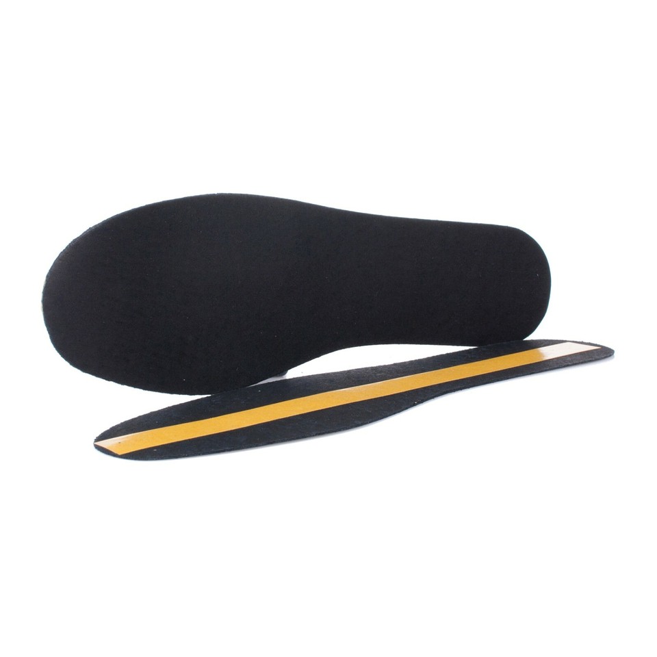 Pair Thin Leather Shoe Insoles Self-adhesive Inner Sole All Size Ladies ...