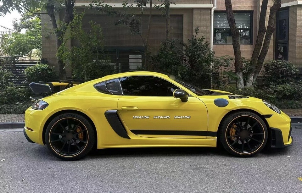 Fits 17-24 Porsche Cayman 718 982 Real Carbon Fiber Rear Window Louver ...