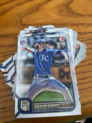 2022 Bowman Jackson Kowar Rookie Card #40 Kansas City Royals Baseball ...