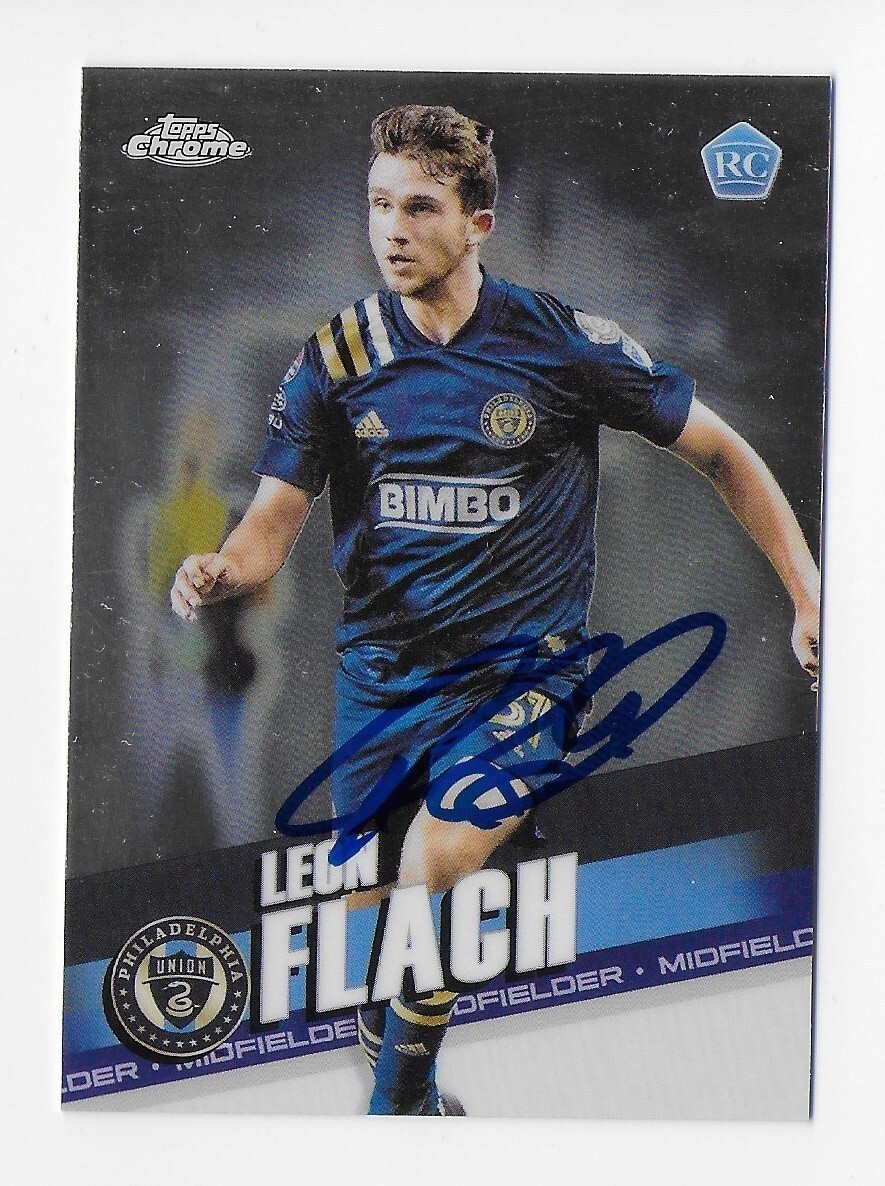 2022 TOPPS MLS LEON FLACH AUTOGRAPHED SIGNED SOCCER CARD RC PHILADELPHIA UNION | eBay