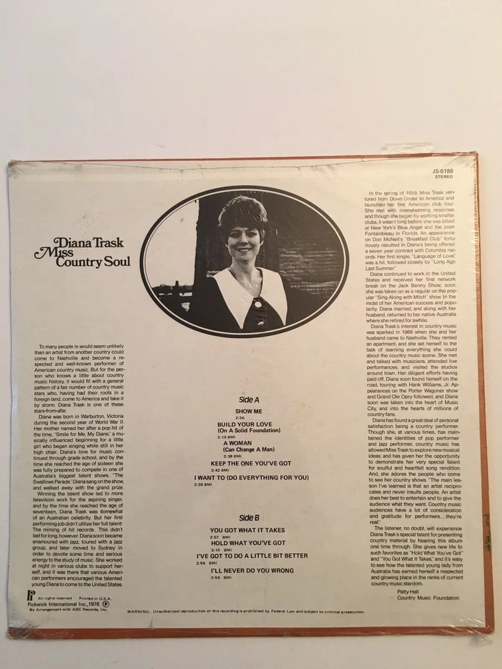 Diana Trask - Miss Country Soul ( Vinyl, LP ) | eBay