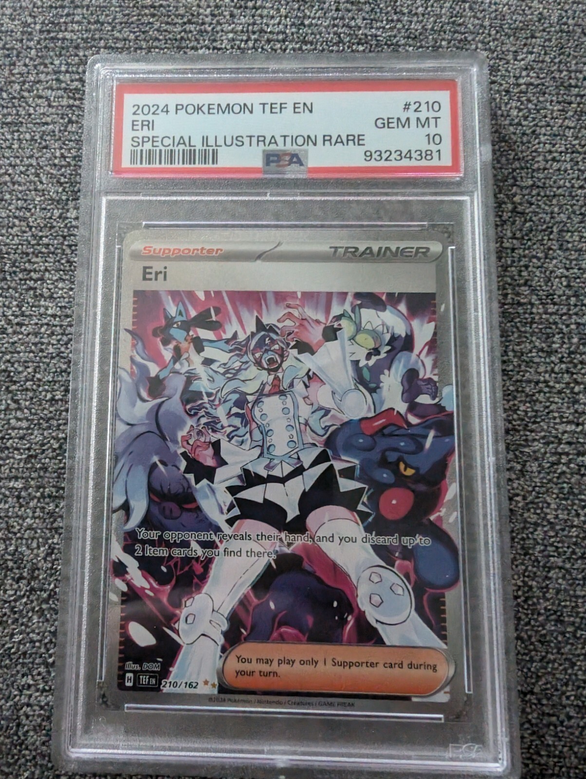 PSA 10 Pokémon TCG Eri Scarlet & Violet-Temporal Forces 210/162 Holo ...