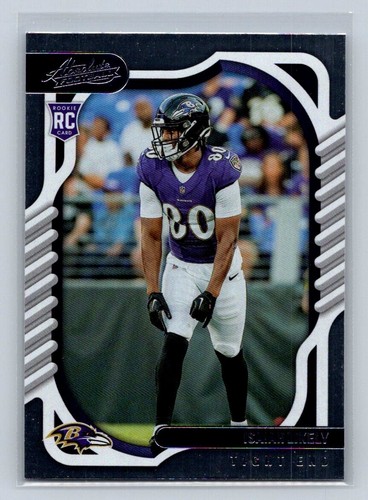 2022 Panini Absolute Foil Rookie RC #164 Isaiah Likely Baltimore Ravens ...