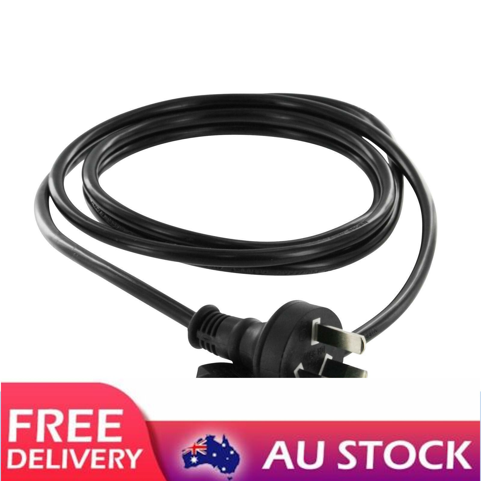 3 Pin to IEC "Kettle Cord" Plug Australian 240V Power Cable Lead Cord ...