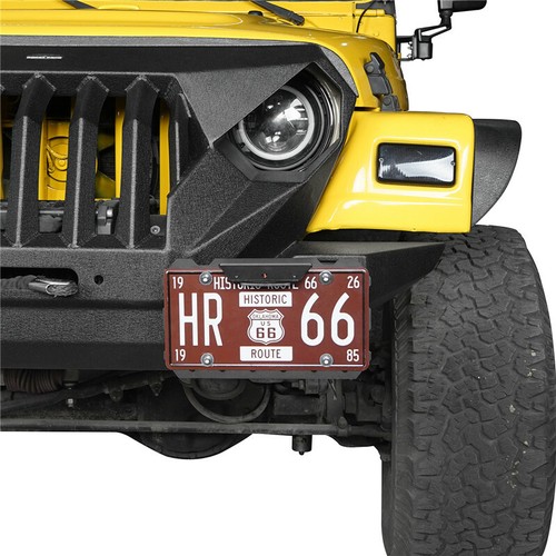 Front License Plate Mounting Bracket For Jeep Wrangler CJ YJ TJ JK JL ...