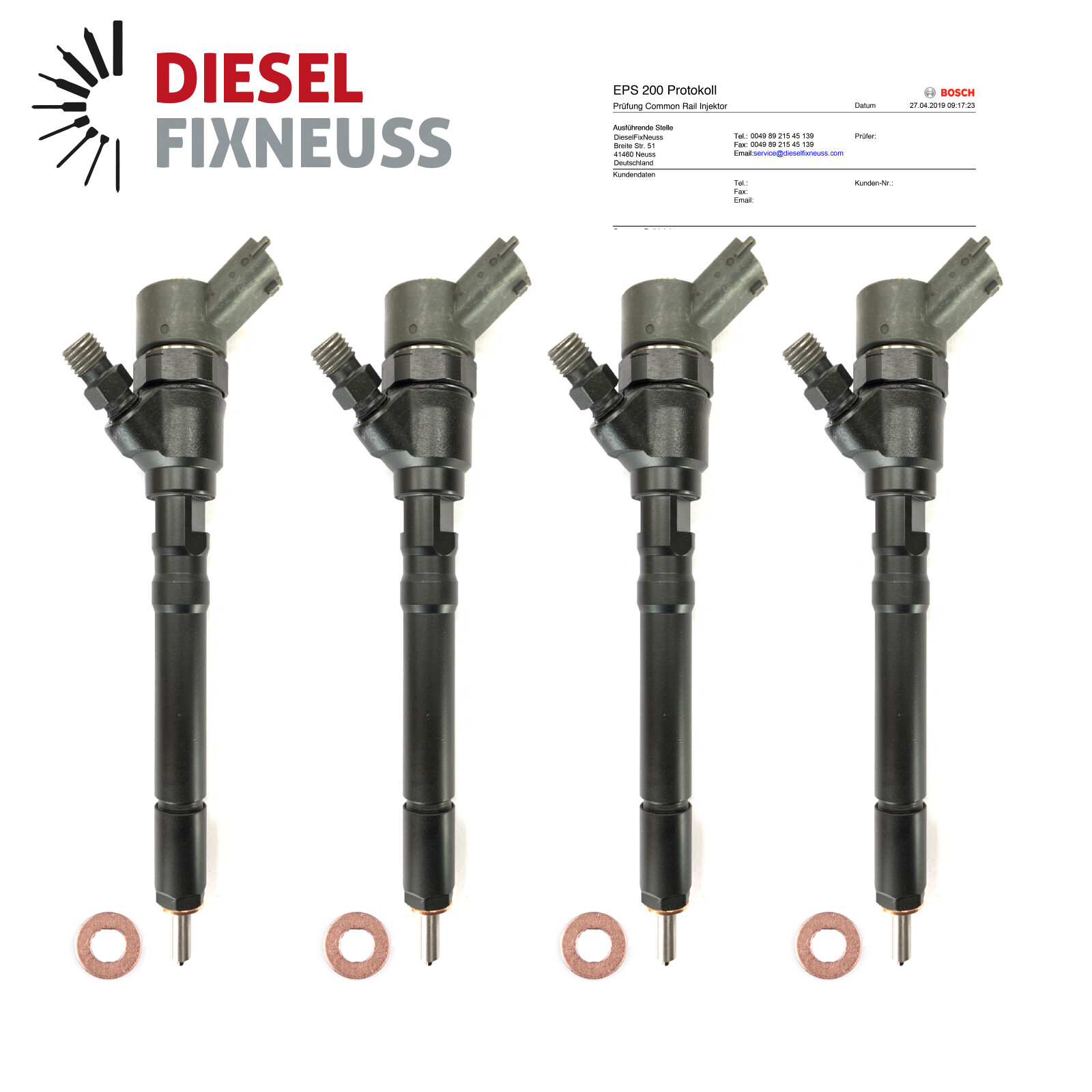 4PCS Bosch CRDI Diesel Injector 33800-27000, 33800-27010, 0445110064 | eBay