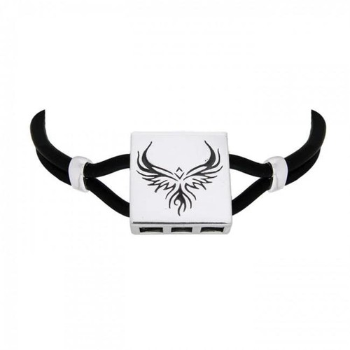 Rising Phœnix 925 Argent Sterling Cuir Cordon Collier Fin Creative ...