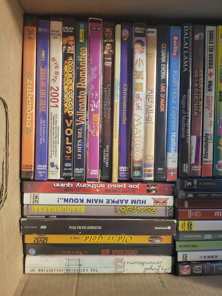 42 - DVD Lot Foreign Language Unknown Movies, Shows & More Assorted ...