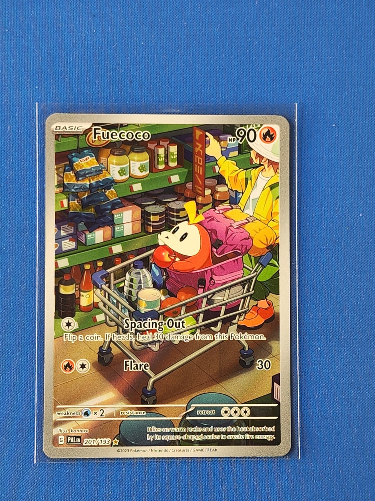 Pokemon English TCG Card PAL EN Paldea Evolved Fuecoco 201/193 Full Art ...