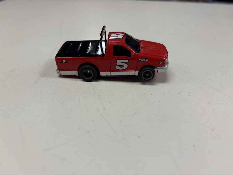 + Life Like HO Scale Ford F-350 # 5 Red Pick Up Truck Slot Car Tested ...