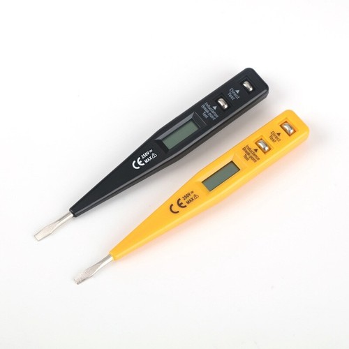 Digital Testing Pen Screwdriver Probe Light Voltage Tester Detector ...