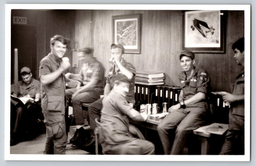 Photograph Vietnam During Vietnam War Soldiers USAF Notebooks Sitting ...