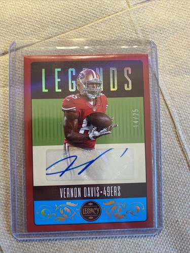 Autographed Vernon Davis Legends Legacy Card No. 149 /25 | eBay