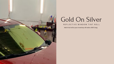 Reflective Tint Gold on Silver Full 40 inch wide x 98ft long roll | eBay