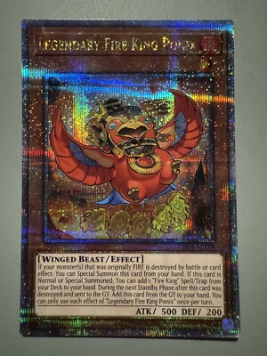 YUGIOH LEGENDARY FIRE KING PONIX ASIA ENGLISH EDITION CR04-AE184 25TH ...